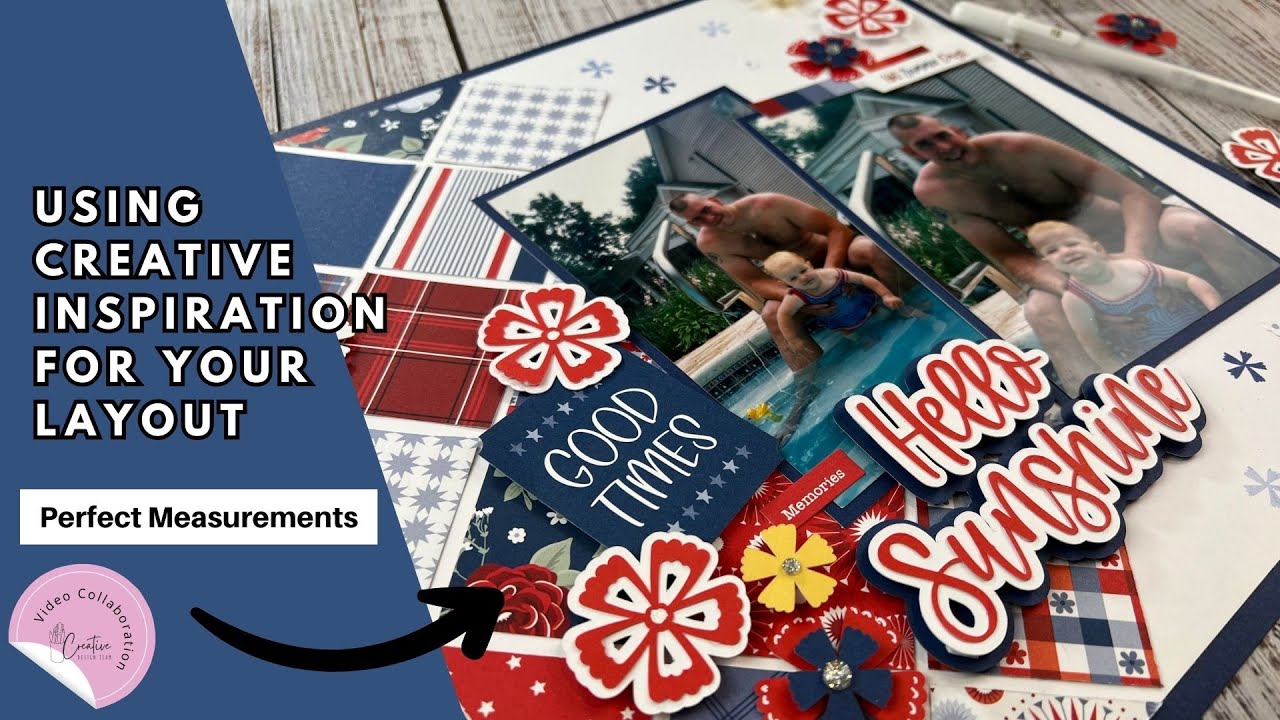Using Creative Inspiration | Scrapbook Layout Process Video - YouTube