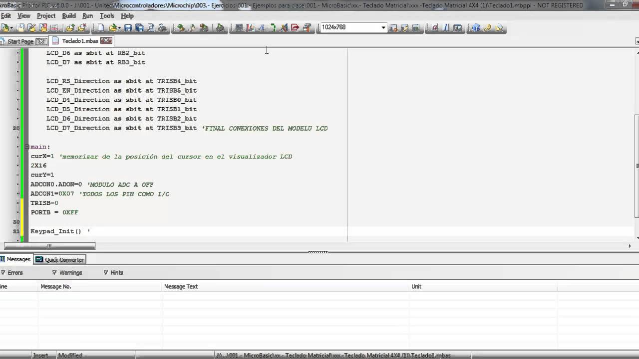 019 Mikrobasic Teclado Matricial 4x4 - YouTube