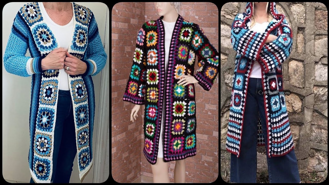 Most Beautiful Crochet Cardigan /Sweater Design - YouTube
