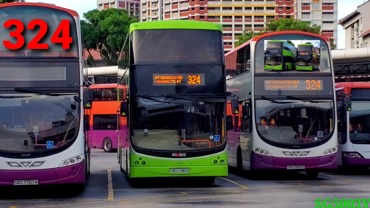 SBST Bus Services 324 [Volvo B9TL CDGE ZF Ecomat ll][Full Trip Loop ...