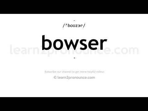 How to pronounce Bowser | English pronunciation - YouTube