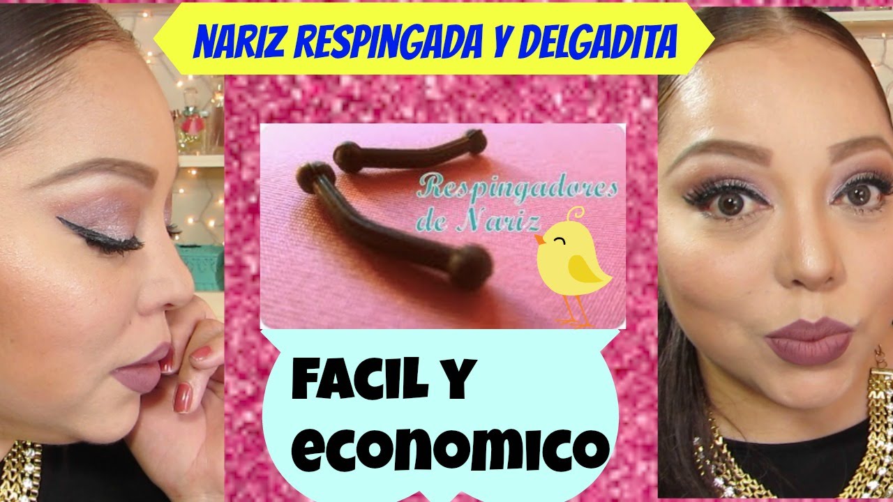 NARIZ DELGADA Y RESPINGADA EN MINUTOS - YouTube