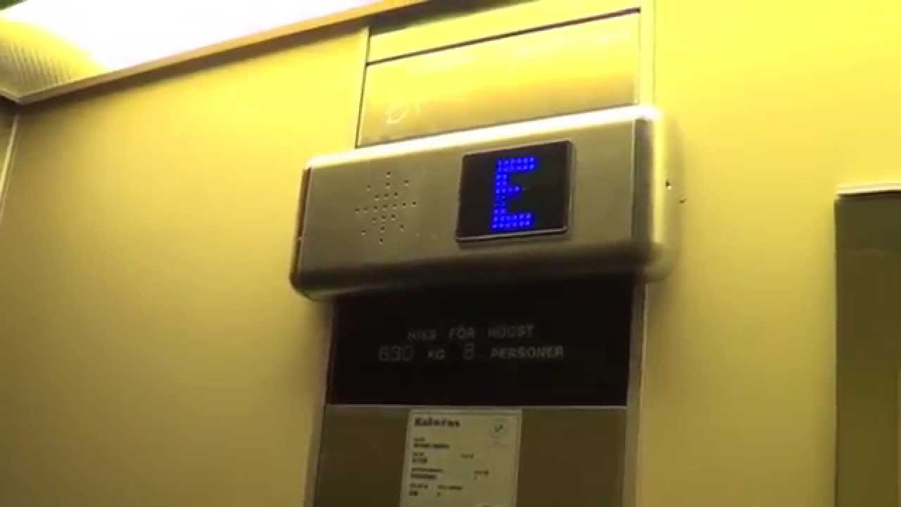 KONE modernized hydraulic elevator @ Stortorget 1, Lund, Sweden. - YouTube