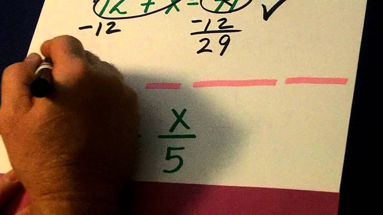 Equations Review: Solving for X with all four operations combined ...