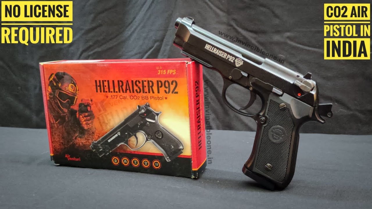 Beretta hellraiser P92 CO2 air pistol for sports & movies-full metal blowback-no license ...