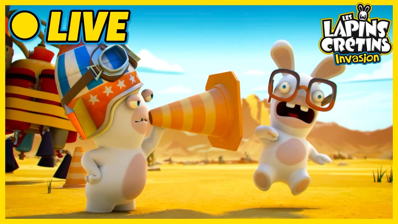 [🔴 LIVE ] LES LAPINS CRETINS INVASION 🐰Voyage Dans le Temps Crétin ...
