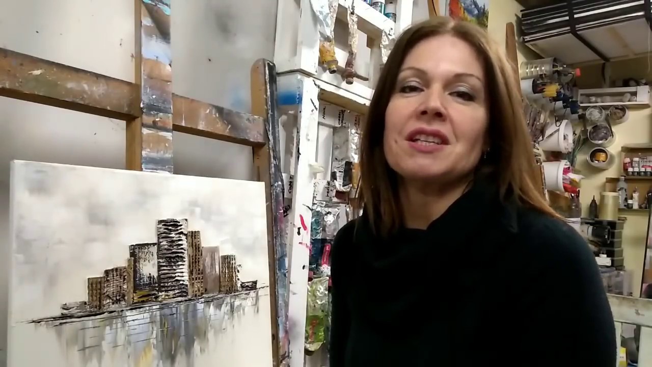 TUTO SPECIAL COLLAGE ET COULEUR "MANHATTAN" par Nelly LESTRADE - YouTube