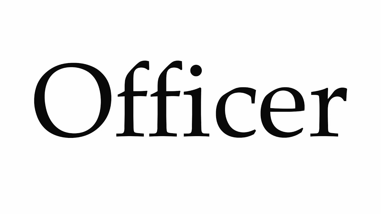 How to Pronounce Officer - YouTube