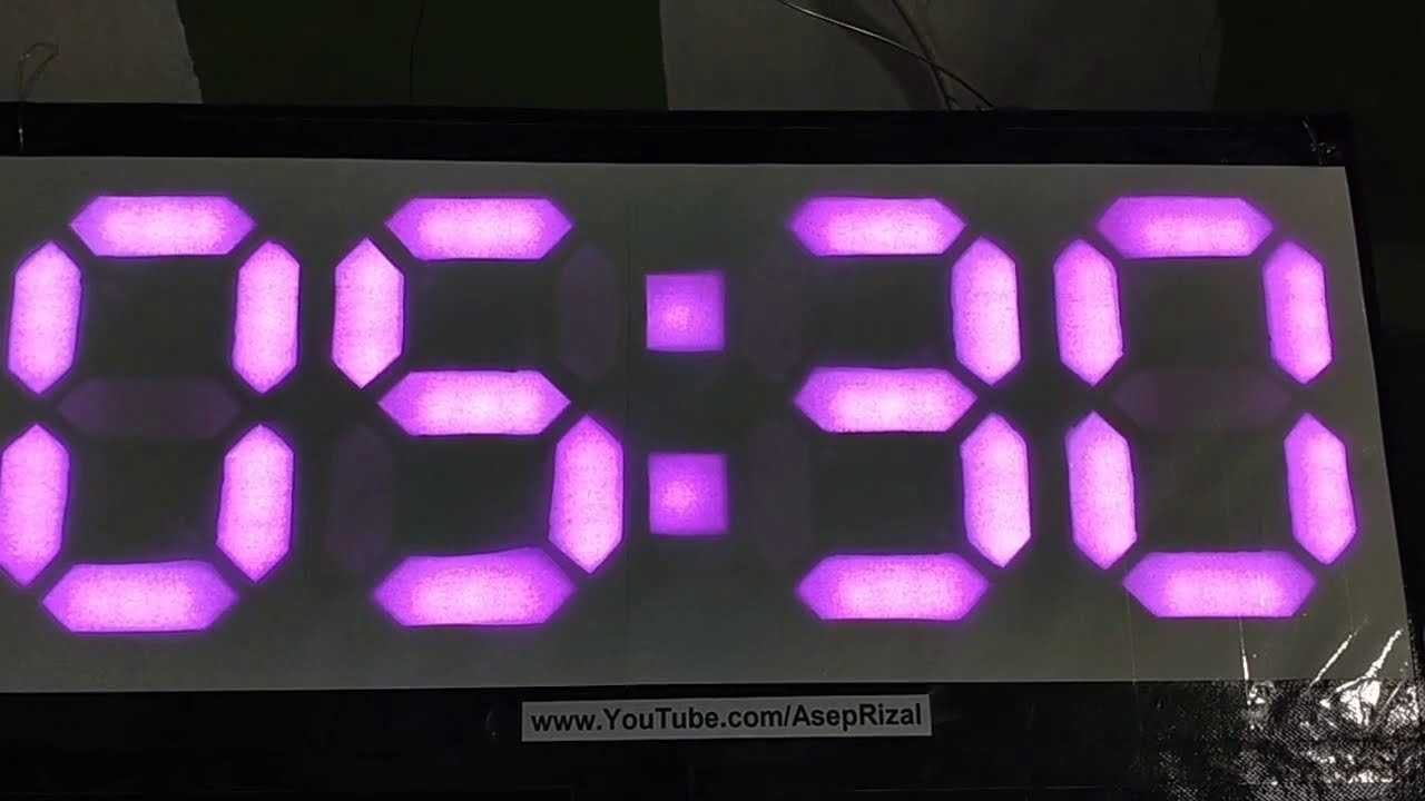 DIY DIGITAL CLOCK ARDUINO. Automatic LED Color Change. 3PIXEL PER ...