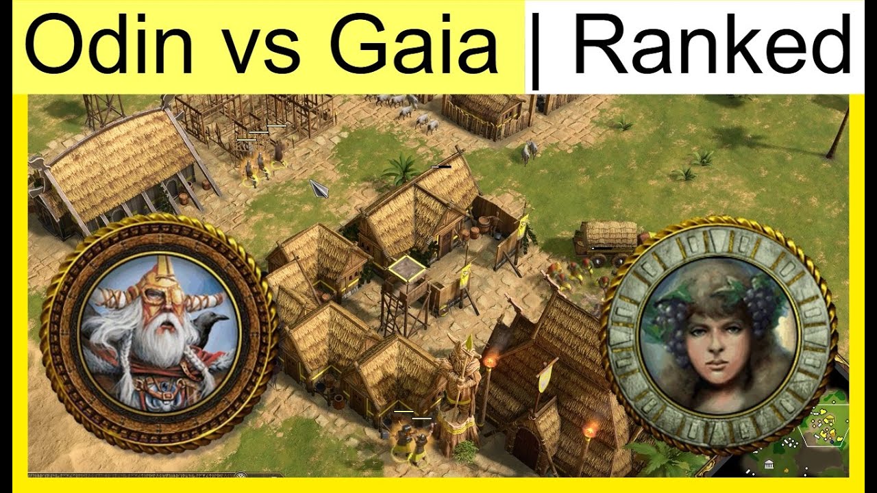 Odin vs Gaia | 1v1 Ranked | Age of Mythology - YouTube