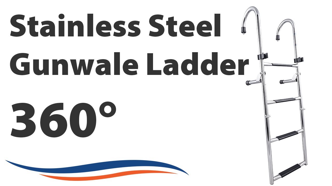 White Water Stainless Steel Gunwale Ladder | B00365 - YouTube
