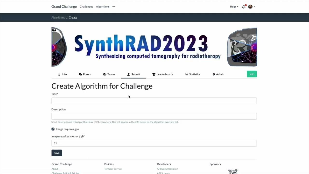 Submit Your Synthrad2023 Docker To Grand Challenge Youtube