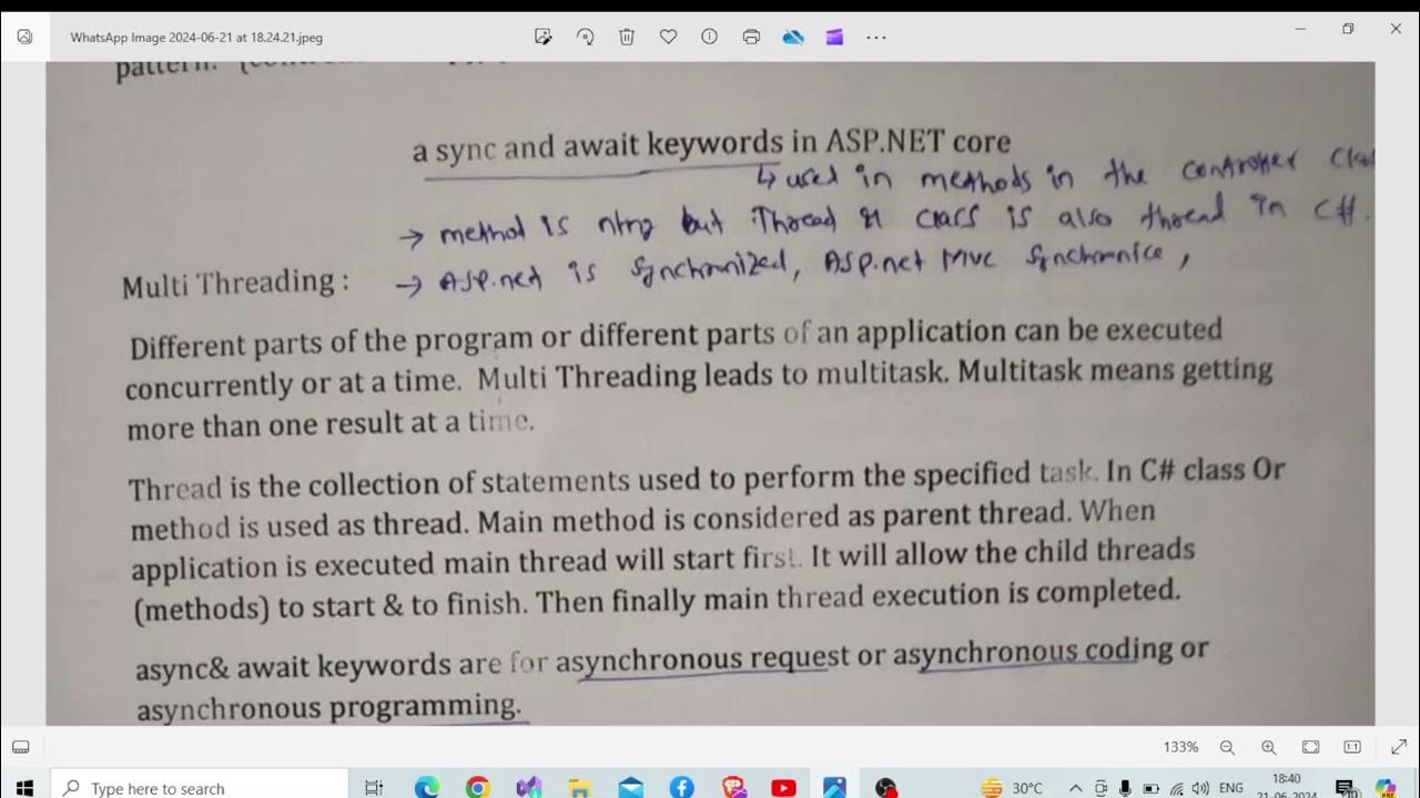 async and await in Asp net - YouTube