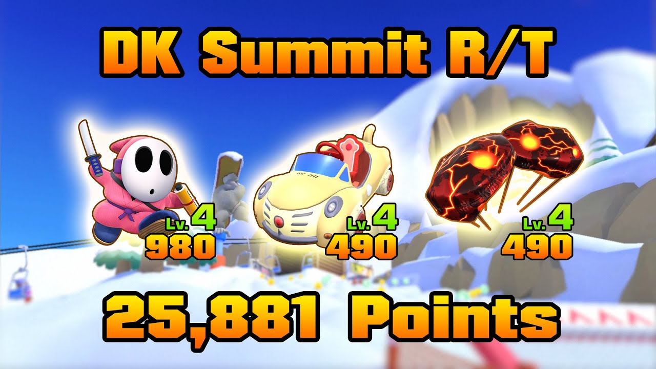 Mario Kart Tour — Holiday Tour ～ DK Summit R/T ～ 25,881 Points - YouTube