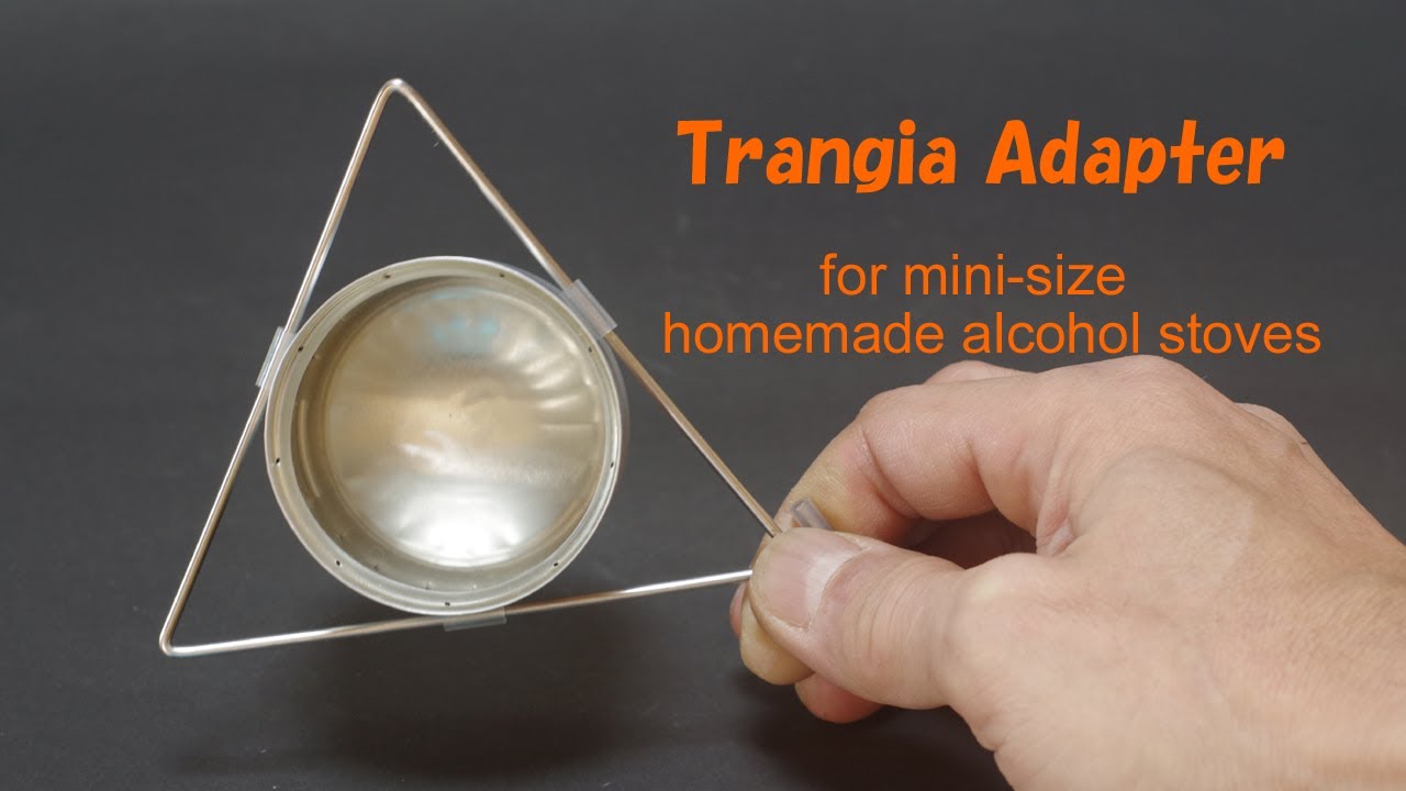 trangia adapter for small home made alcohol stoves - YouTube