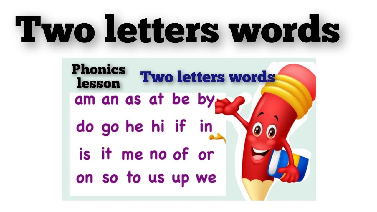 Two letters words in English/Learn phonics/Phonics for kids# ...