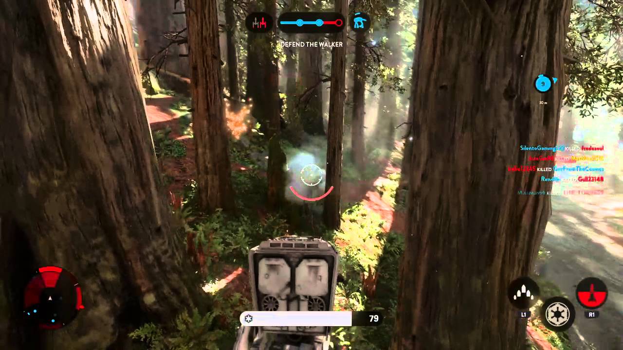 STAR WARS Battlefront AT-ST gameplay - YouTube