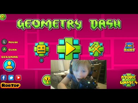 so i tride geometry dash with a controller and........ - YouTube