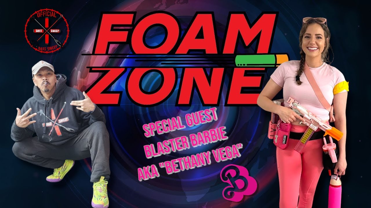 FOAM ZONE with Blaster Barbie AKA "Bethany Vega" - YouTube