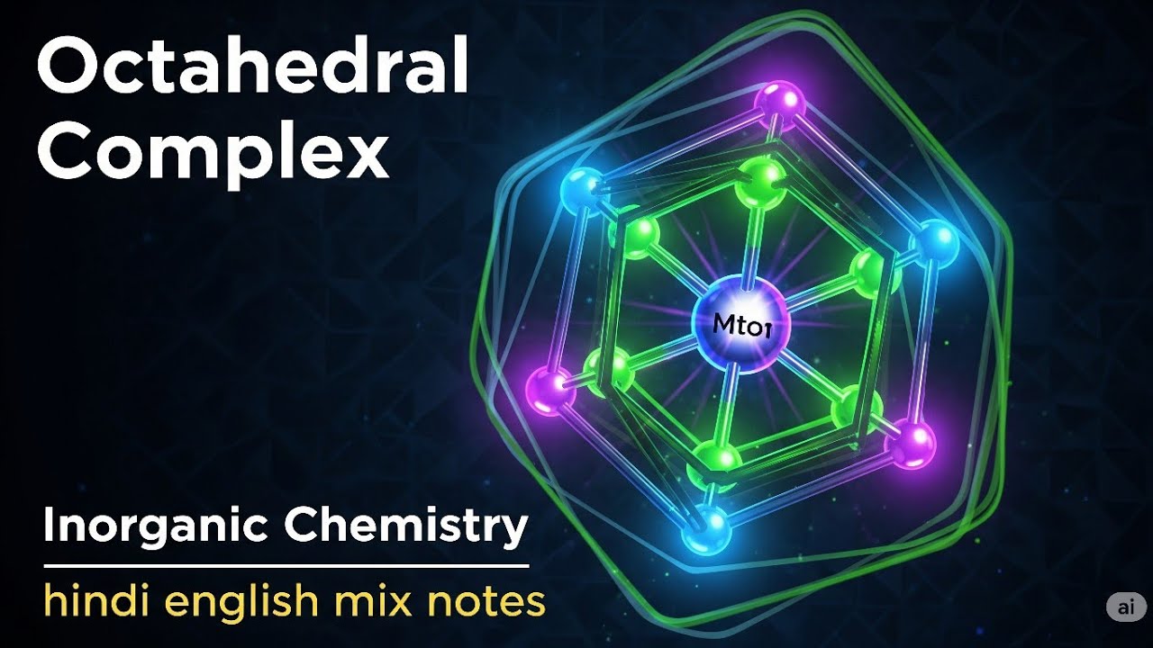 Octahedral complex in hindi || Inorganic chemistry MSc first sem hindi ...