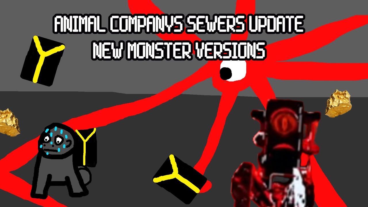 Playing the Sewer update in Animal company (Animal Company Gameplay ...