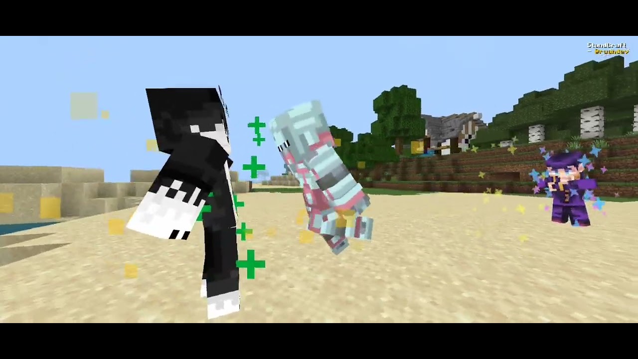 (MCPE/MCBE) StandCraft JOJO Addon - Crazy Diamond Beatdown (Cutscene) - YouTube