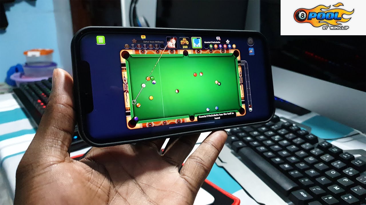 Play 8 Ball Pool on Apple iPhone 12 Pro Max - YouTube