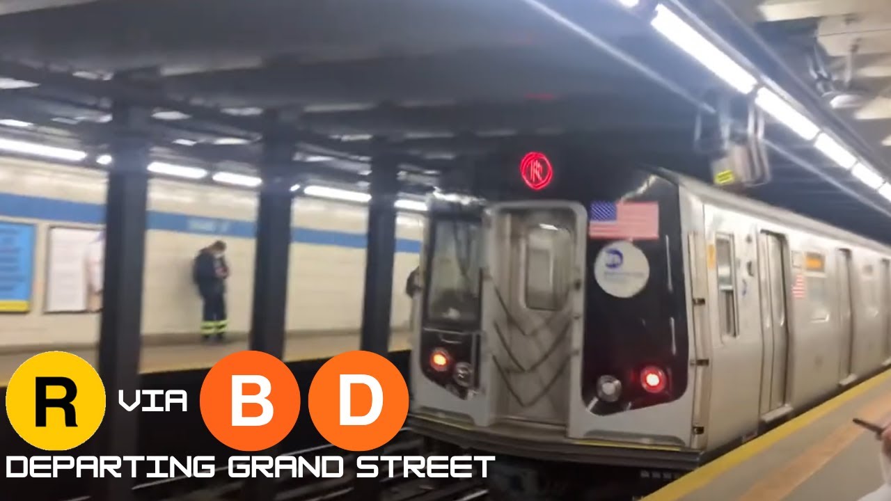 NYC Subway: R160A (R) Train Departing Grand Street - YouTube