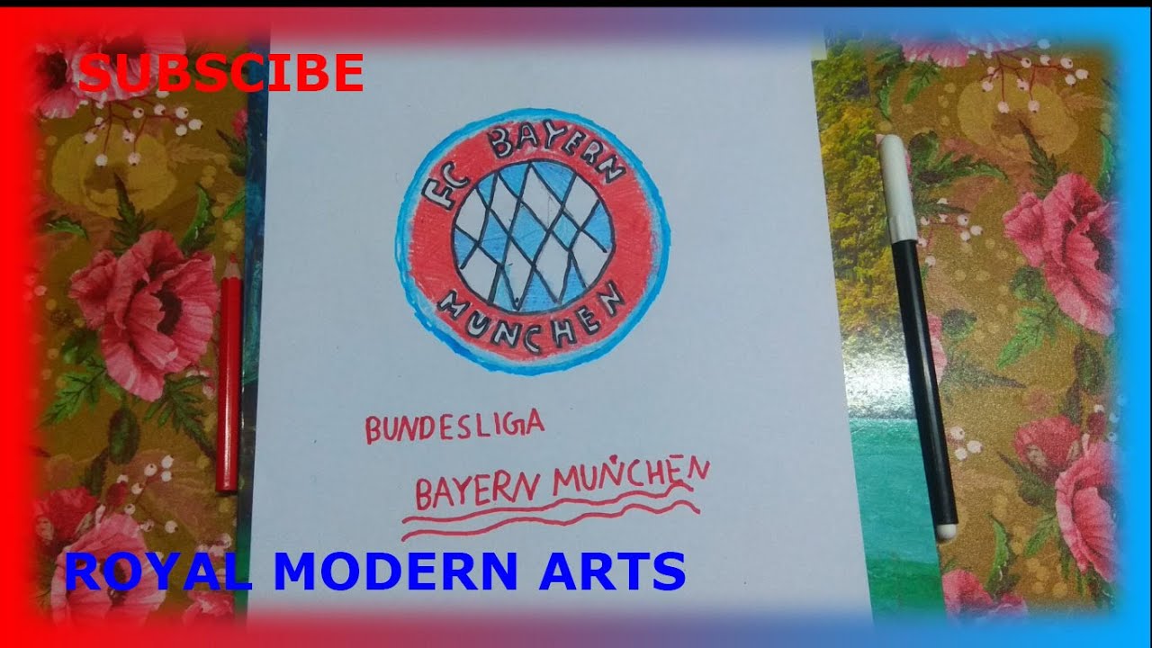 HOW TO DRAW BAYERN MUNICH LOGO - YouTube