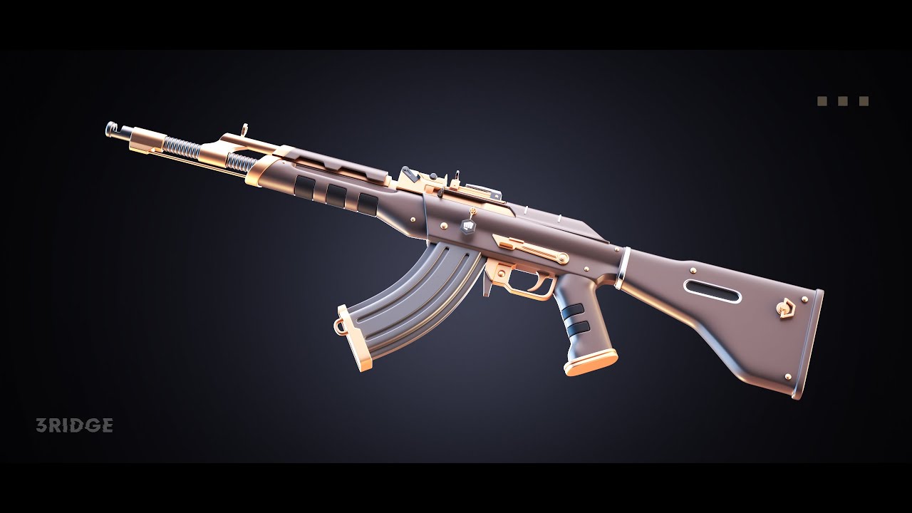 weapon modeling maya | Black market vandal part 2 | Day 44 | 75 hard challenge - YouTube