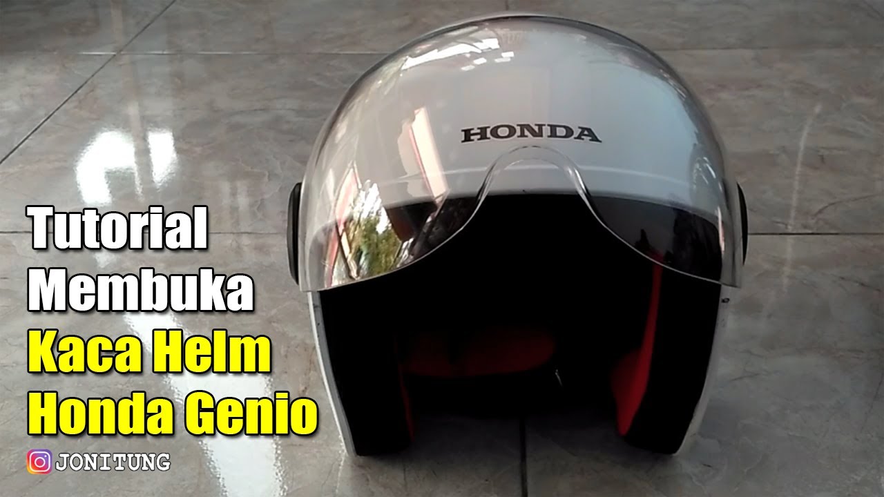 Tutorial Membuka Kaca Helm Honda Genio CBS ISS 2022 Bonus Pembelian ...