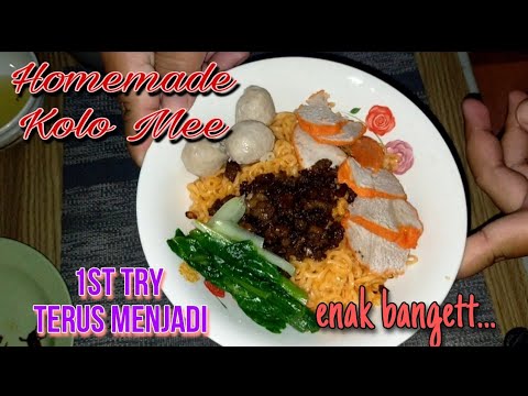 KOLO MEE MERAH..RASA MACAM DI KEDAI CINA..TAKDA MEE KOLO ORI TAKDA HAL ...