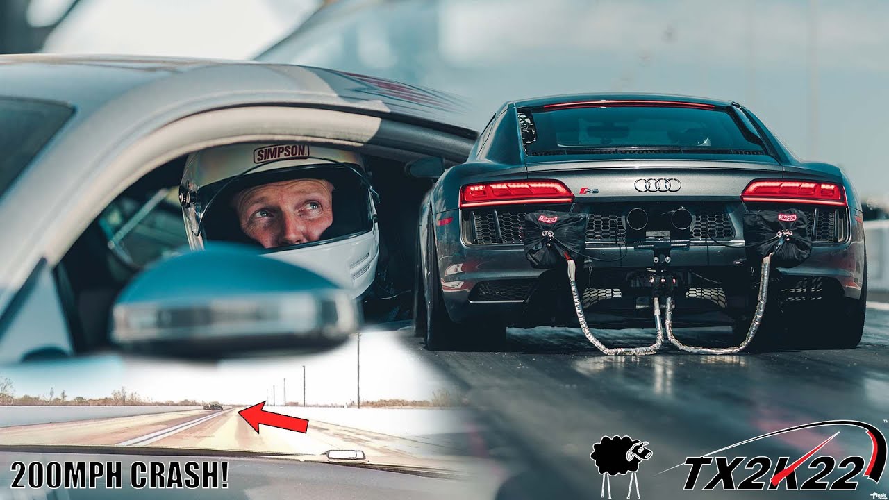 2,500HP TT LAMBO HITS WALL AT 200MPH// TX2K 2022 - YouTube