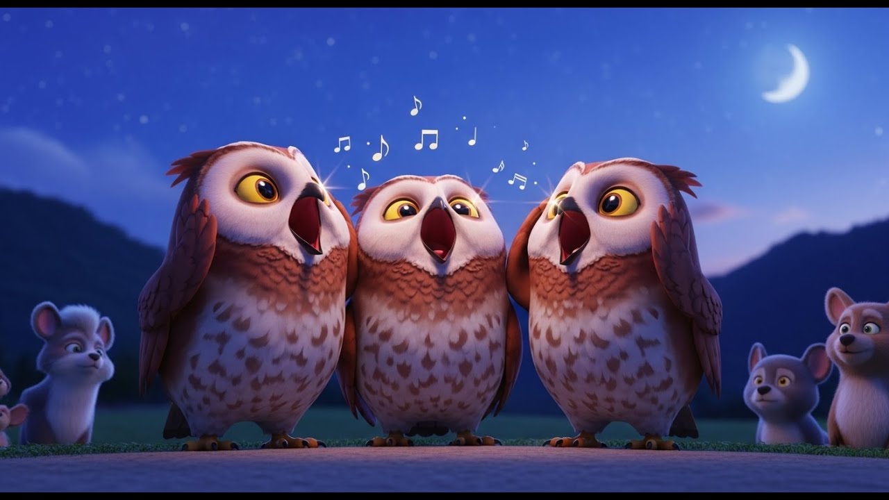 Five Little Owls Say “Hoo Hoo” | Nursery Rhymes and Kids Learning Songs ...