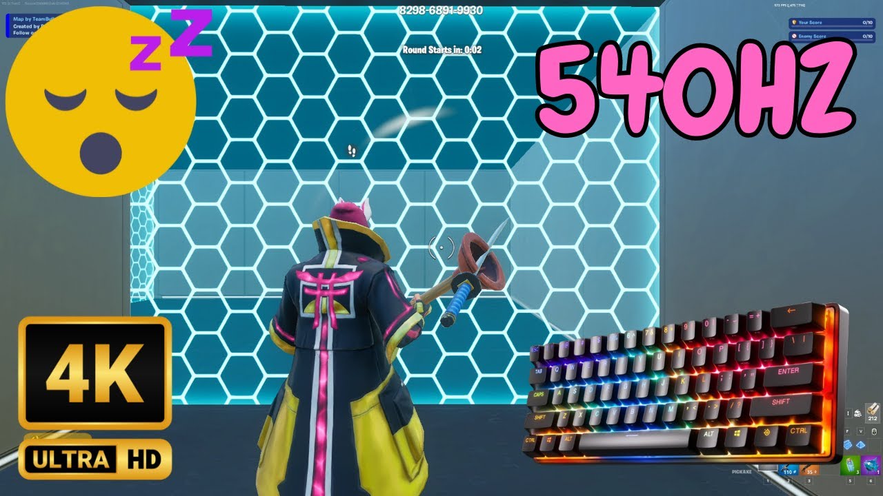 [ASMR] Fortnite 🎯 1v1 Piece Control 🌟 Keyboard Sounds 😴 SteelSeries ...