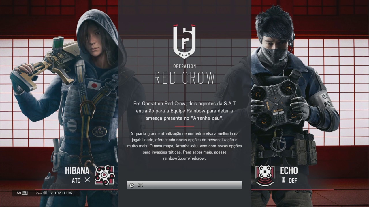 R6-NOVIDADES ATUALIZAÇÃO RED CROW - YouTube