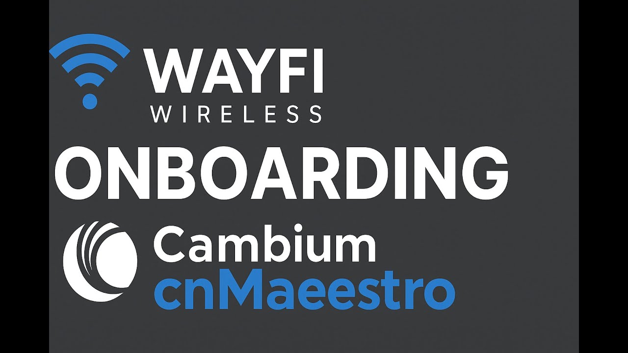 Cambium cnMaestro Setup with WayFi Wireless | Enable RADIUS & Passpoint ...