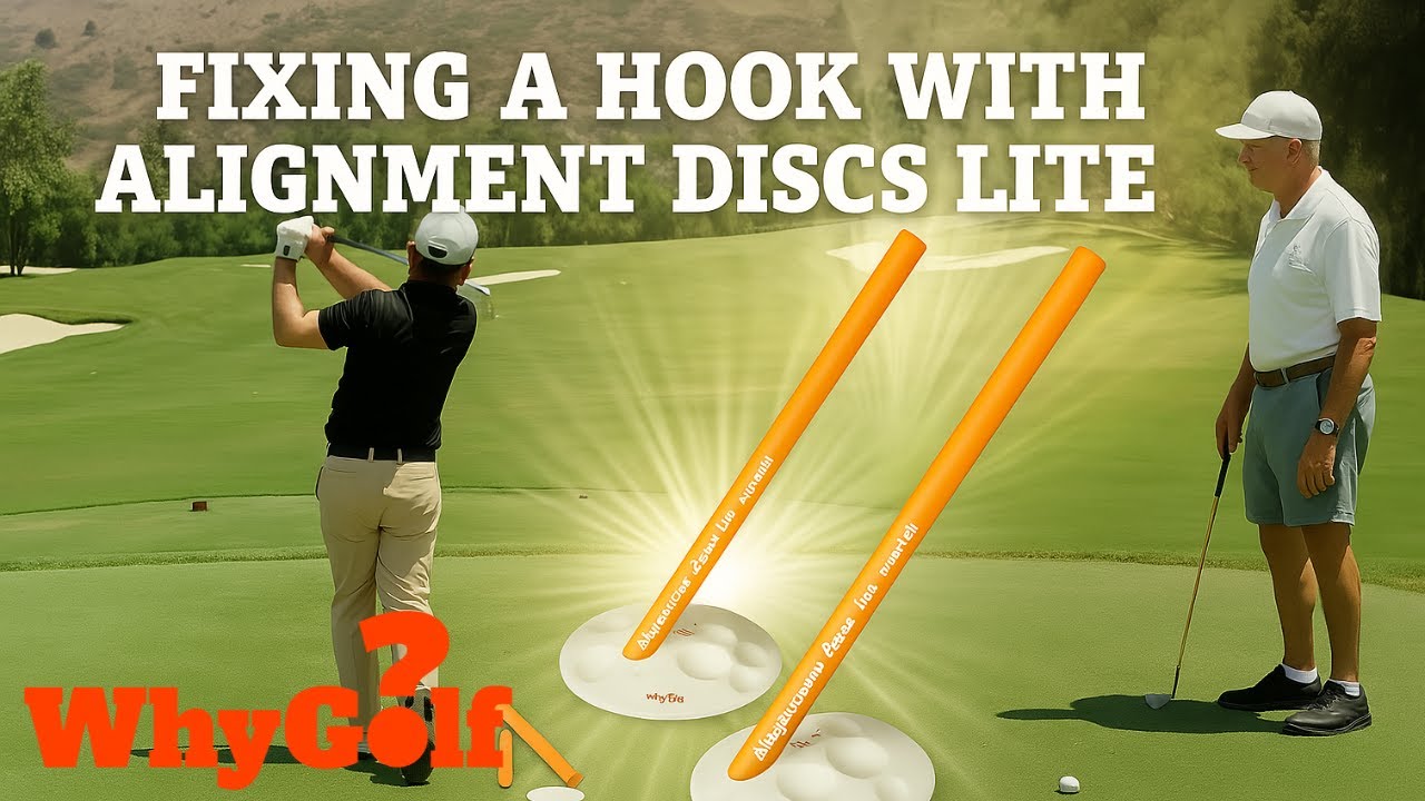 Fixing A Hook Swing Path - WhyGolf Alignment Discs Lite - YouTube