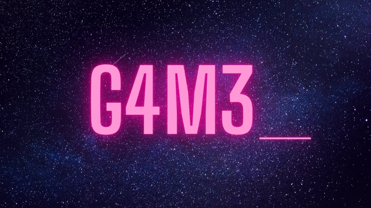 The new G4M3 intro - YouTube