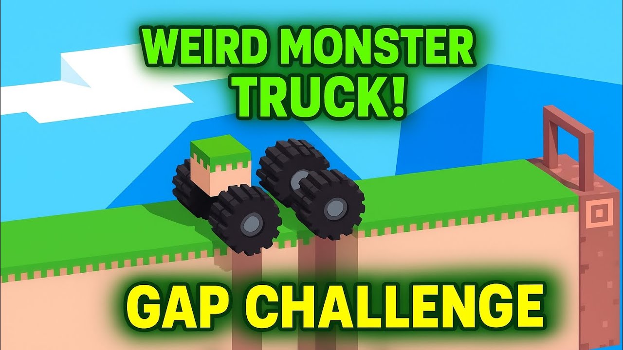 Weird Monster Truck Gap Challenge! | Epic Fancade level challenge ...