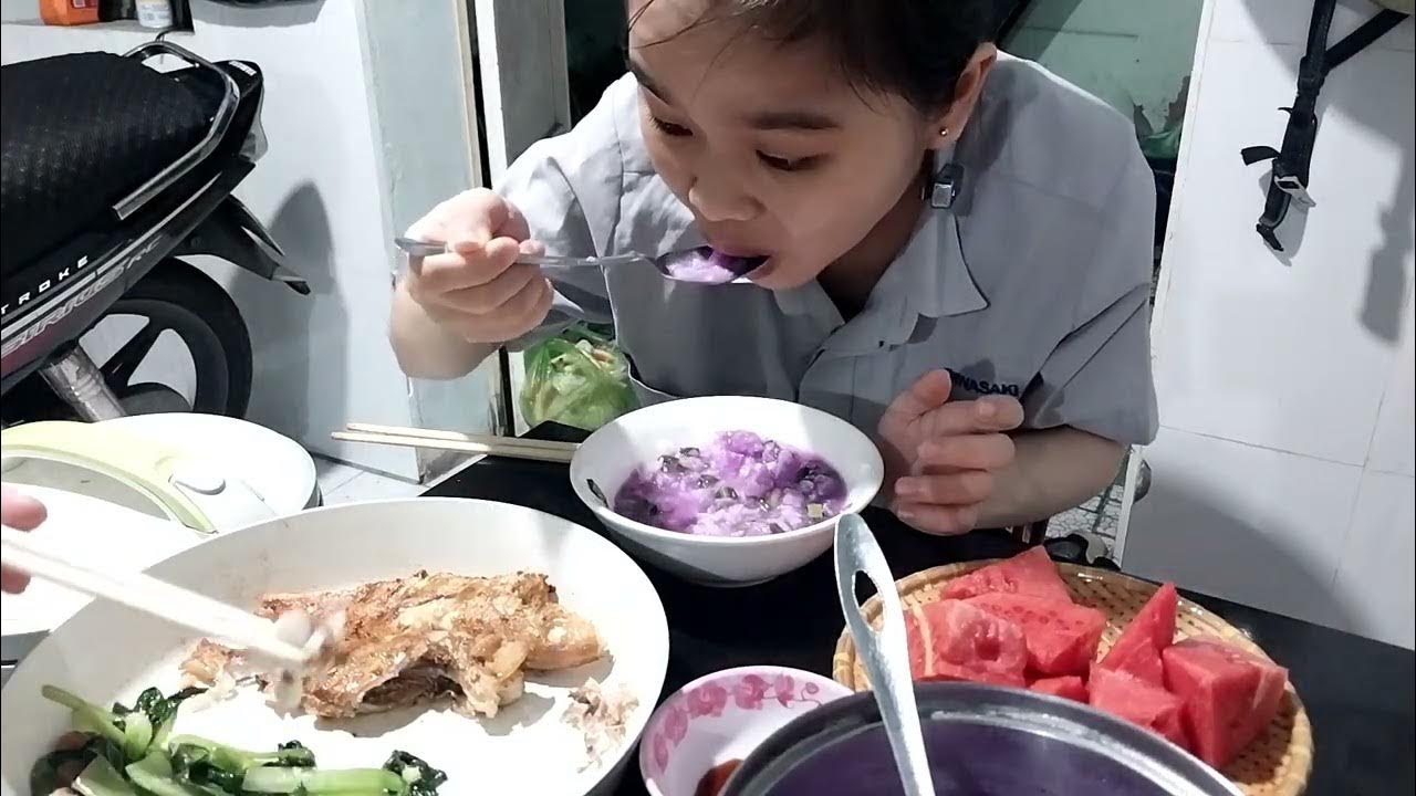 cá chiên, rau luộc, dưa hấu cùng - huy ly - YouTube