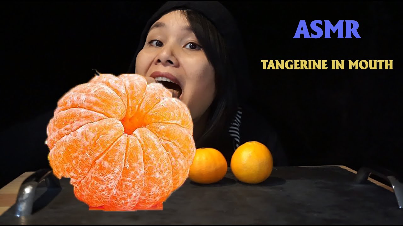 ASMR TANGERINE MUKBANG (LESS TALKING) | ASMR EATING SOUND | Huong ASMR ...