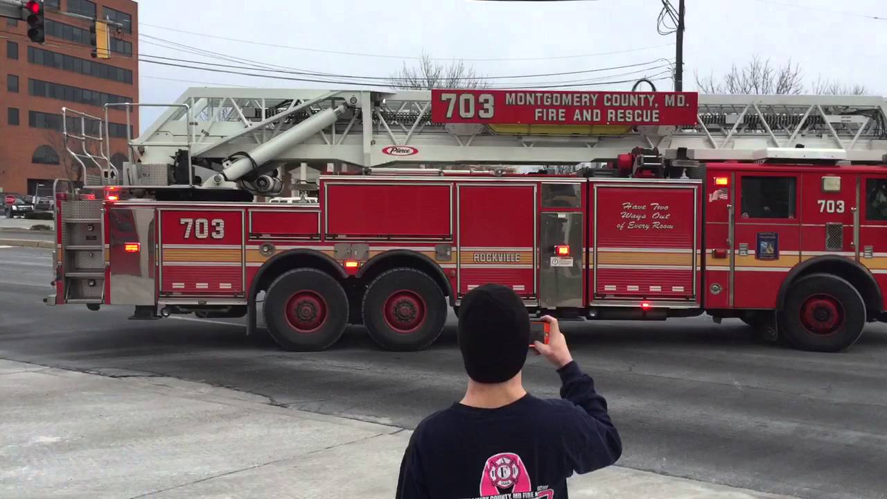 2007 MCFRS Tower 703 Responding - YouTube