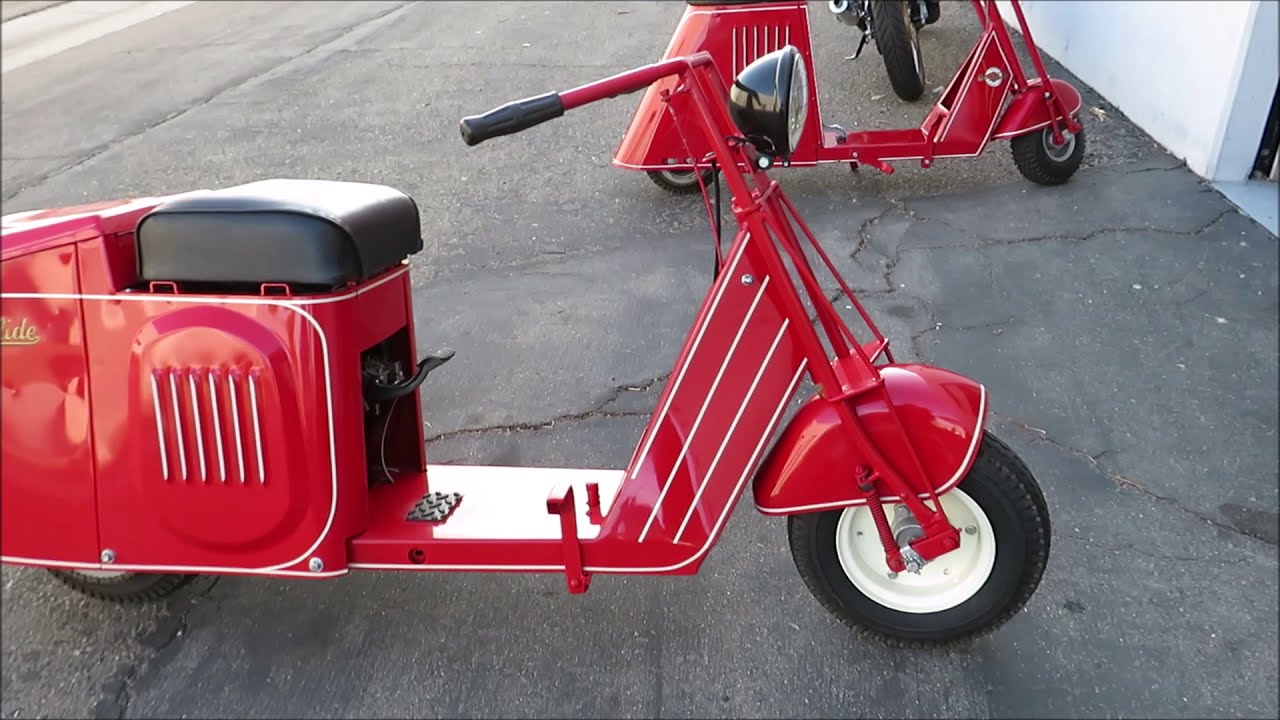 1945 Cushman AutoGlide Scooter - YouTube