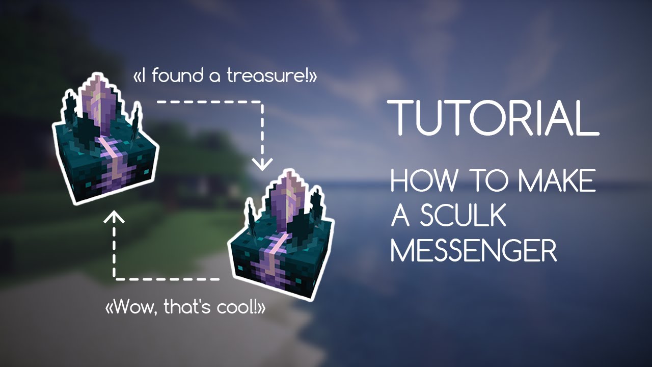 Step-by-step Sculk Messenger | Minecraft 1.20 - YouTube