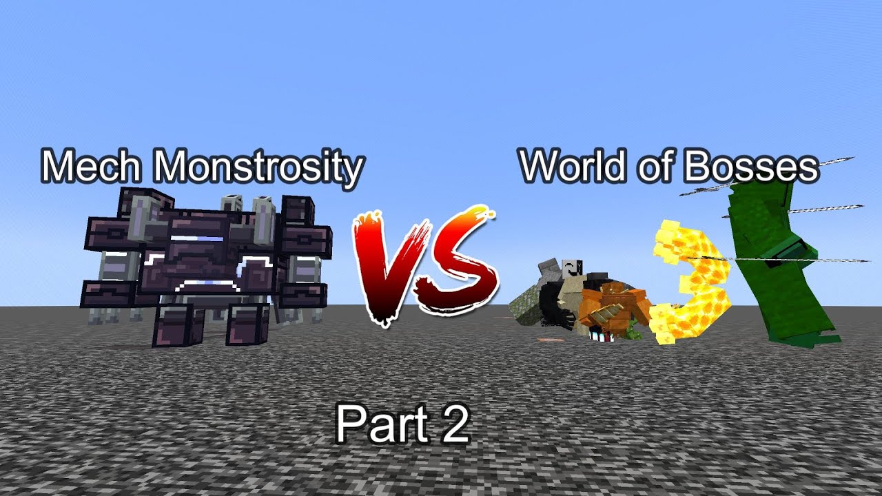 Mech Monstrosity vs World of Bosses Part 2 Minecraft Mob Battle - YouTube