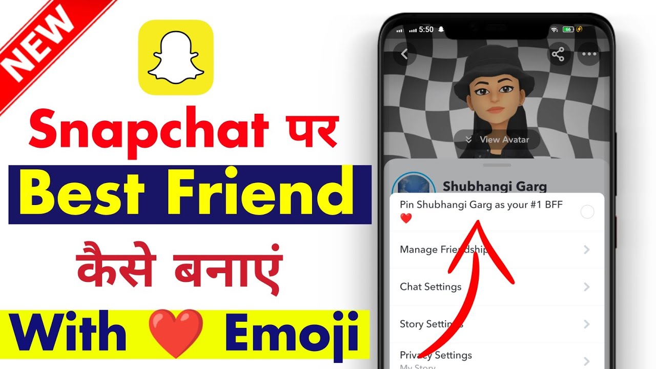 Snapchat par best friend kaise banaye ️ | How to get hearts on snapchat bitmoji | Snapchat Bff ...