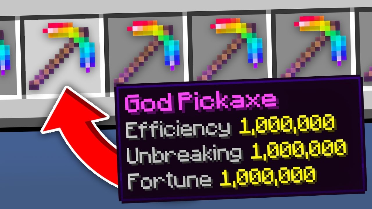 I Duplicated This GOD PICKAXE... (Minecraft Infinite) - YouTube