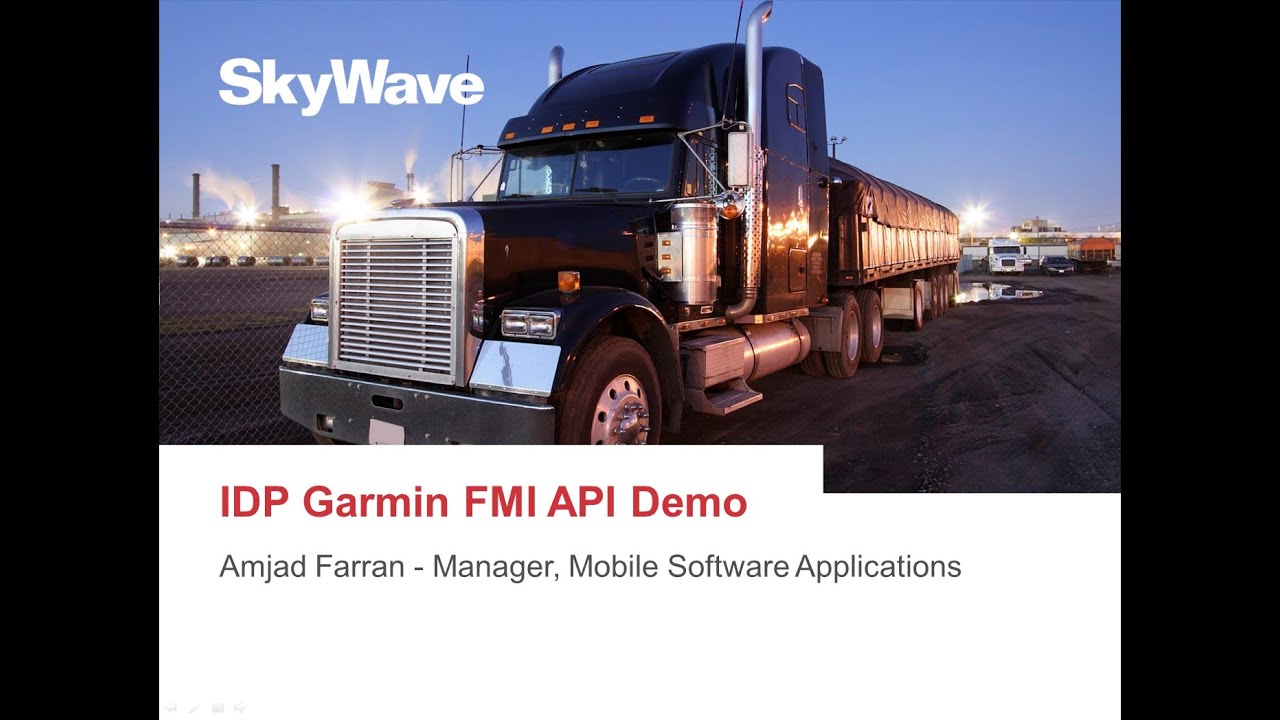 GarminFMI Demo - YouTube