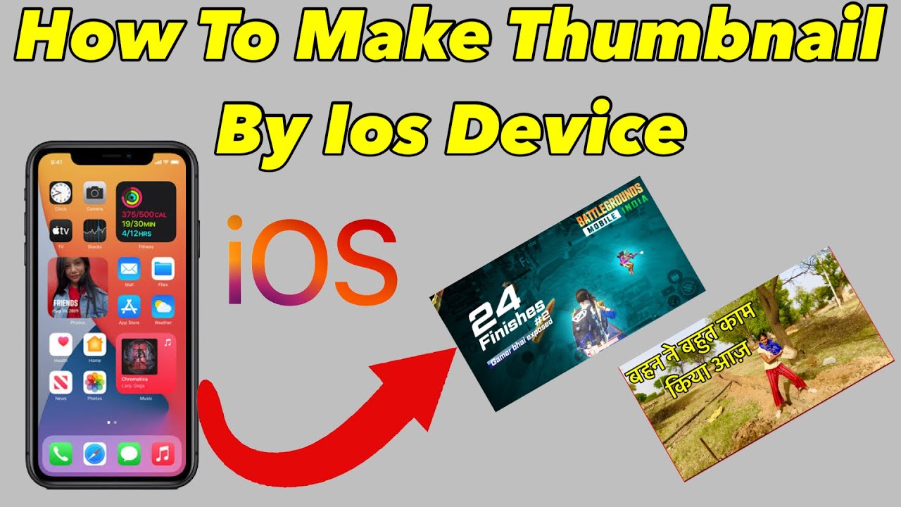 HOW TO MAKE THUMBNAIL ON IOS DEVICE Free Application#SwmGamer # ...